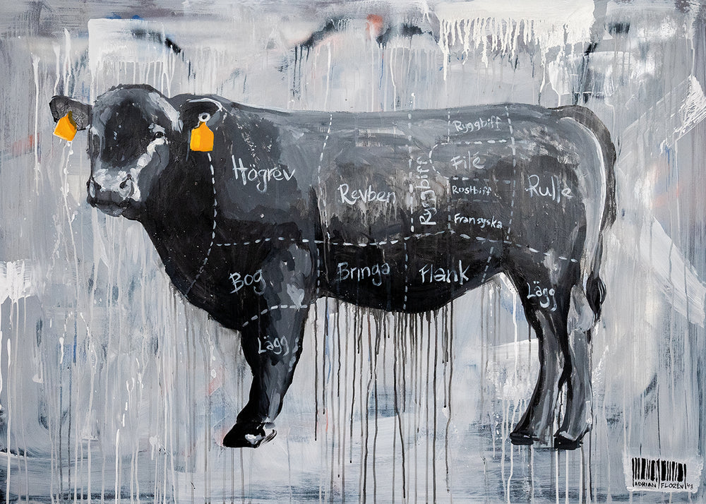 Beef Cuts Poster - Informative Wall Art | Adrian Florén