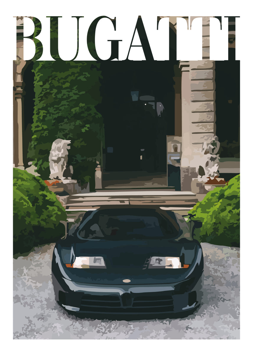 "Bugatti" Poster - 30x40, 50x70, 70x100 - Merchsweden