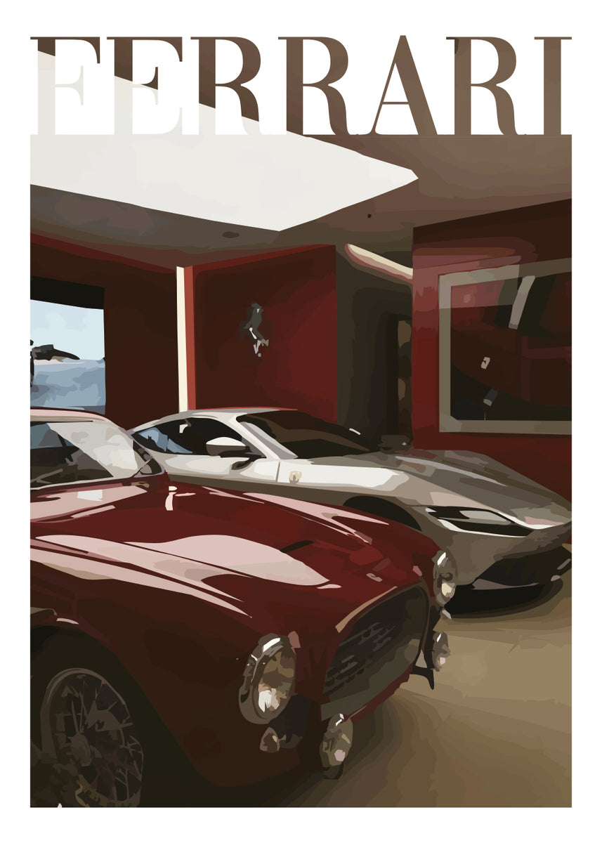 "Ferrari No.5" Poster - 30x40, 50x70, 70x100 - Merchsweden