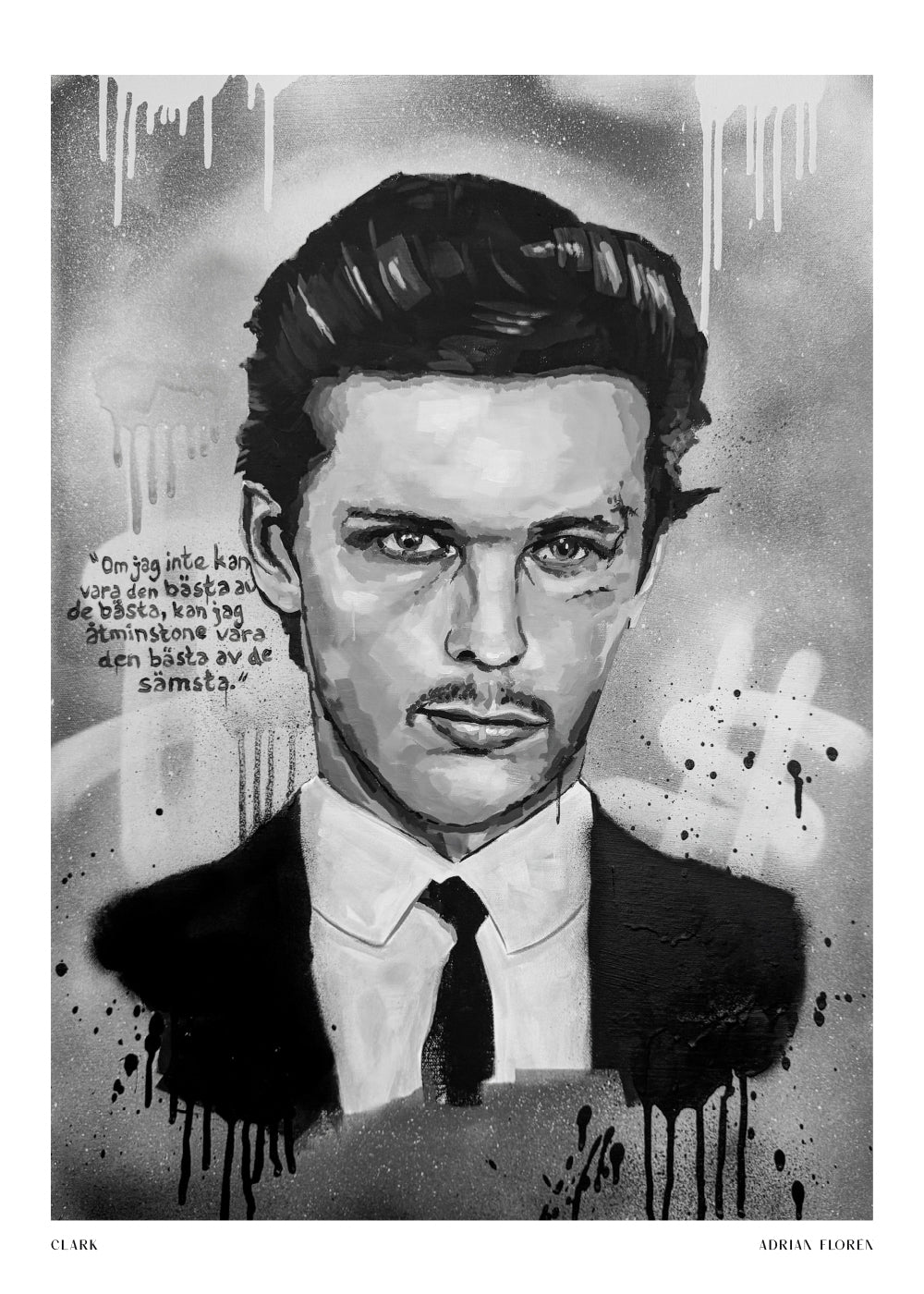 "Clark" Poster - 30x40, 50x70, 70x100 - Merchsweden