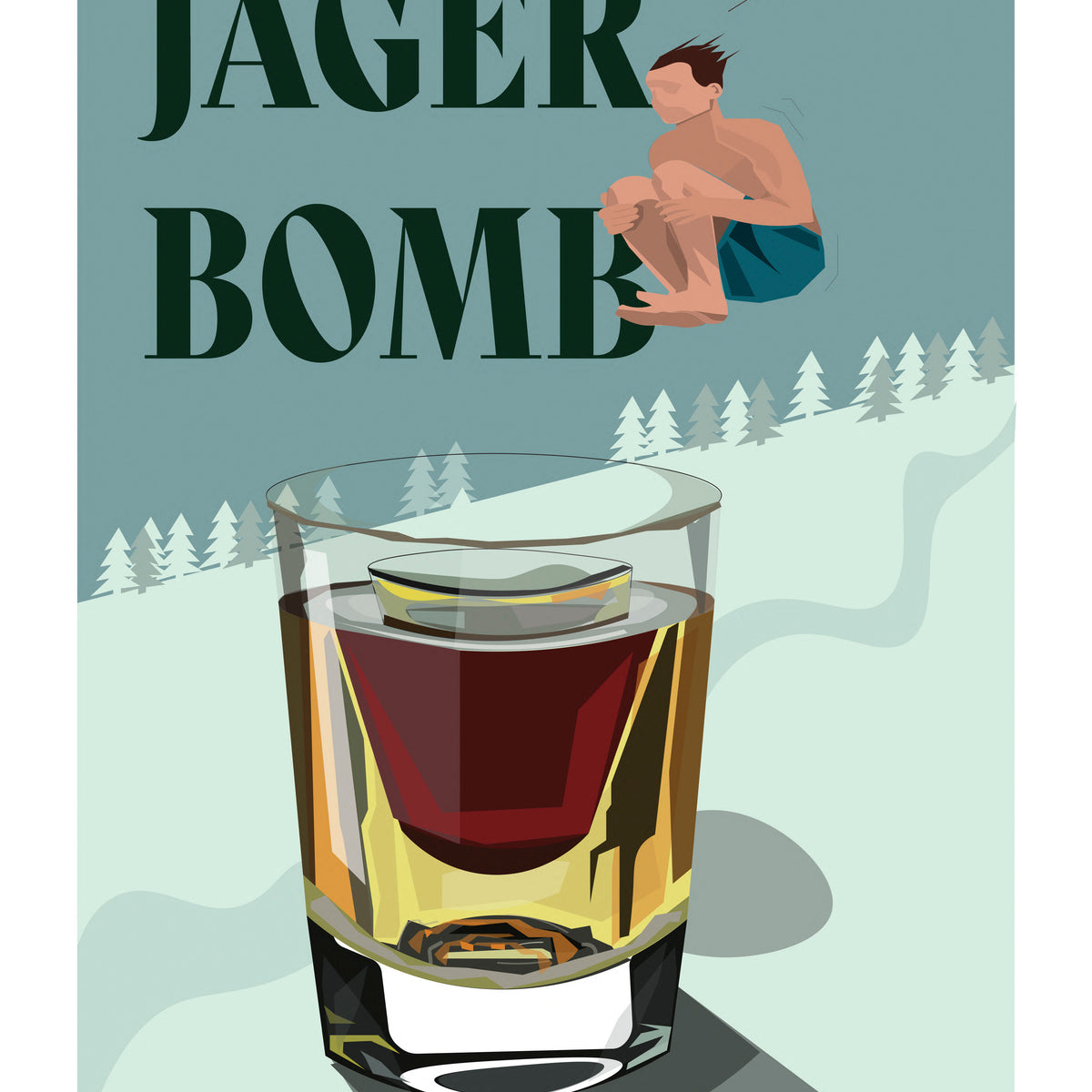 Jägerbomb Poster - 50x70 - Merchsweden